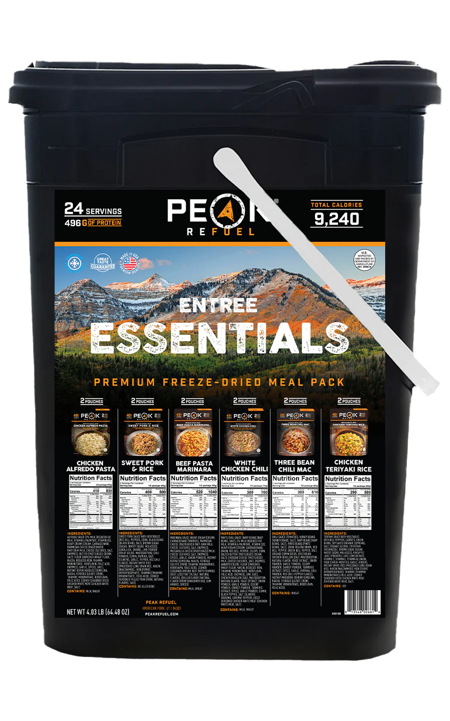 Peak Refuel Entree Essential Bucket – Podium Archer