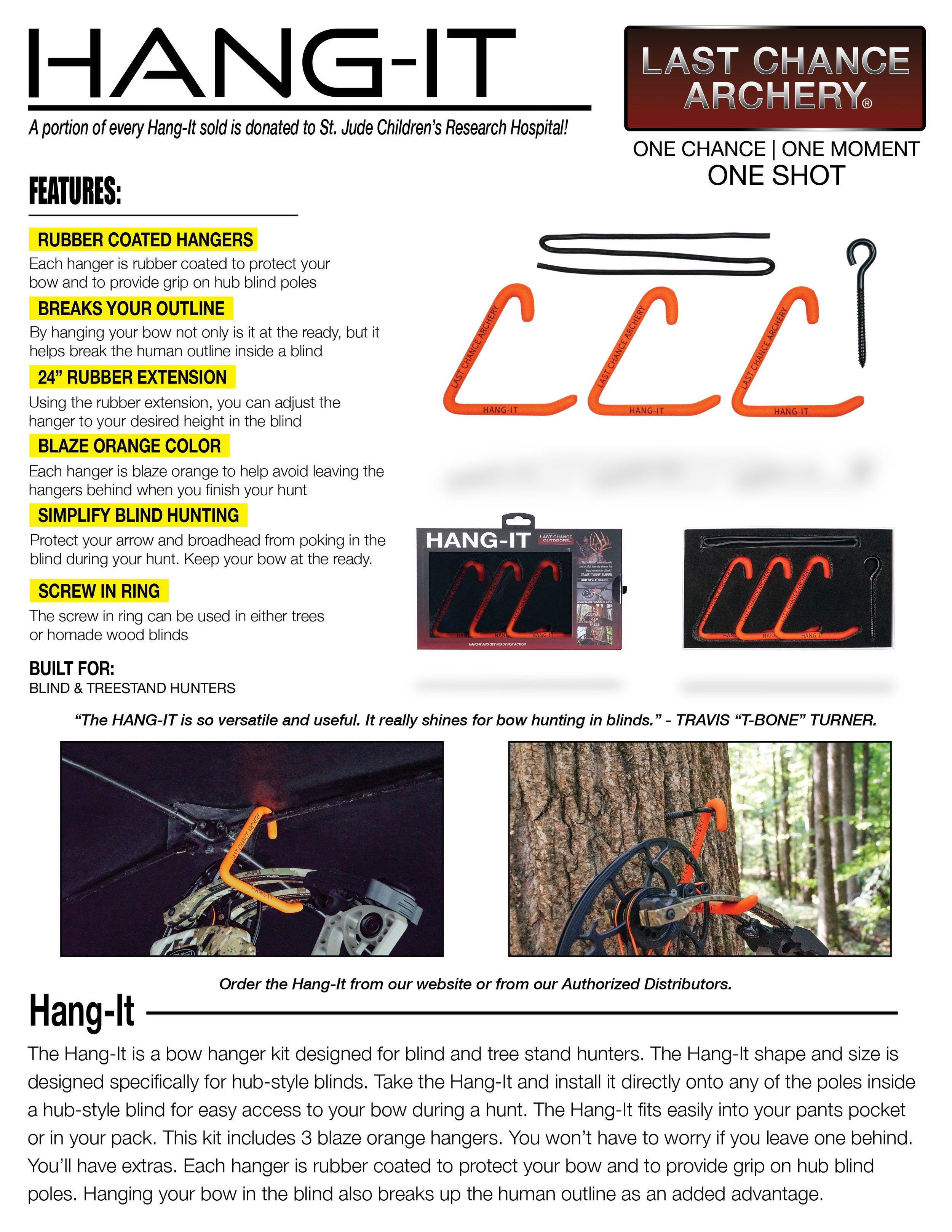 LCA HANG-IT BOW HANGER KIT – Podium Archer